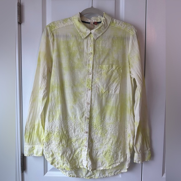 Pilcro | Tops | Pilcro Anthropologie The Cate Classic Embroidered ...